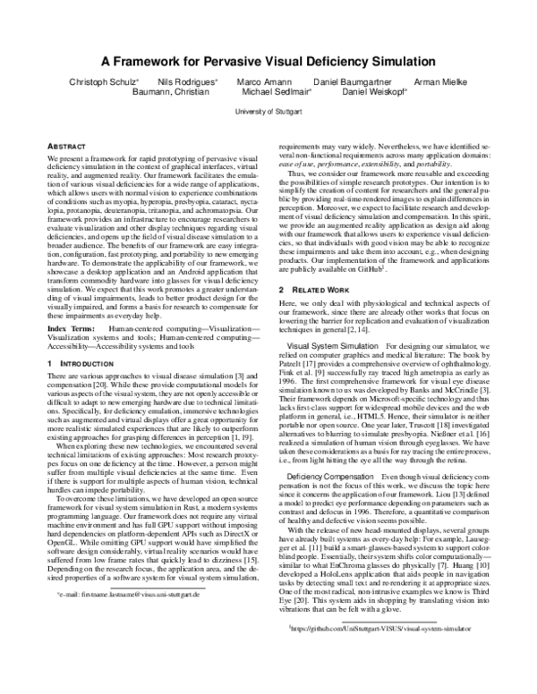 (PDF) A Framework for Pervasive Visual Deficiency Simulation