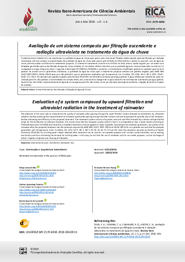 (PDF) Avaliação de um sistema composto por filtração ascendente e ...