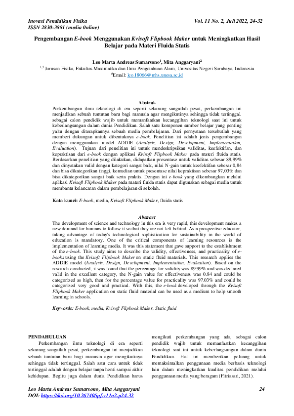 (PDF) Pengembangan E-book Menggunakan Kvisoft Flipbook Maker untuk Meningkatkan Hasil Belajar ...