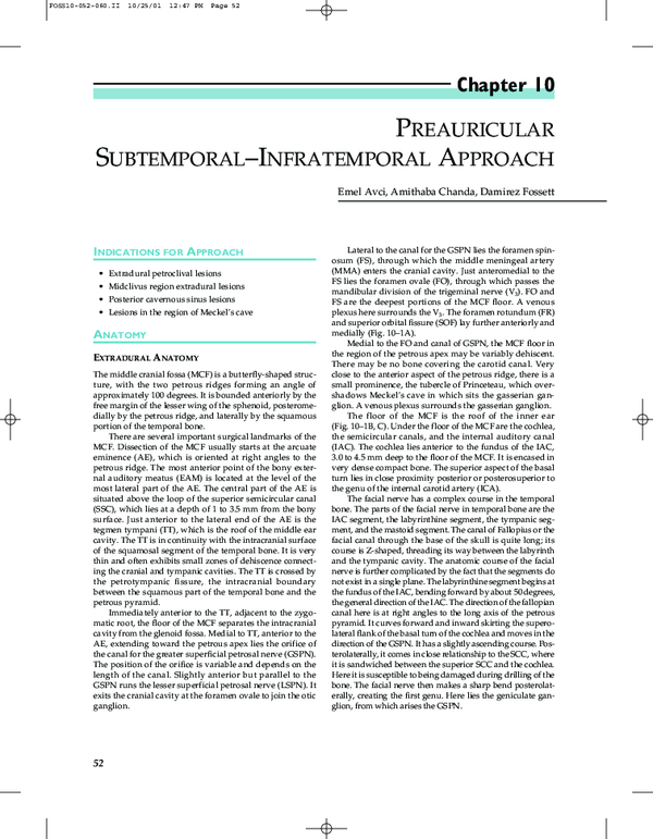 (PDF) Preauricular Subtemporal-Infratemporal Approach