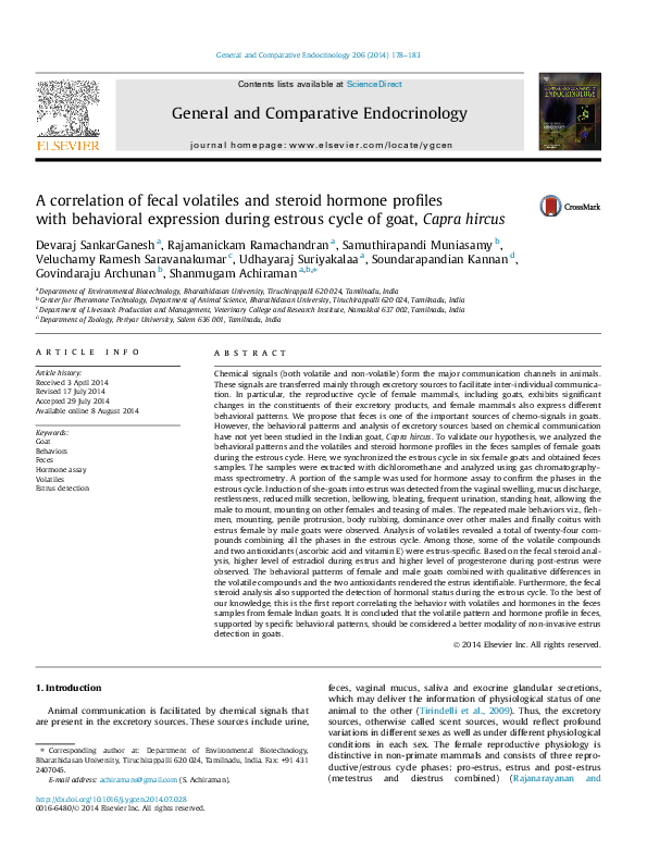 (PDF) A correlation of fecal volatiles and steroid hormone profiles ...