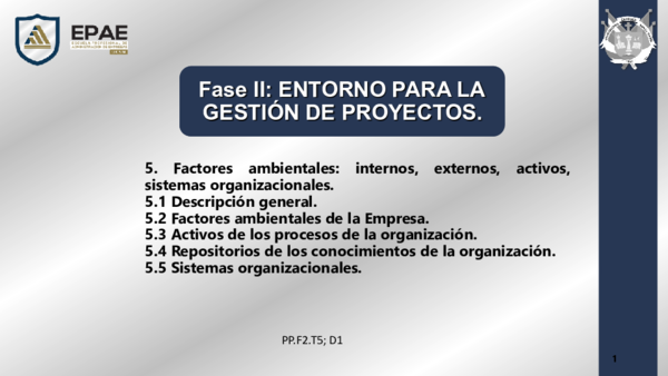(PDF) Fase II: ENTORNO PARA LA GESTIÓN DE PROYECTOS | Nelson Roldan ...