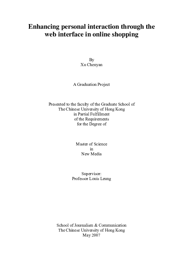 (PDF) Enhancing Personal Interaction through the Web interface in ...