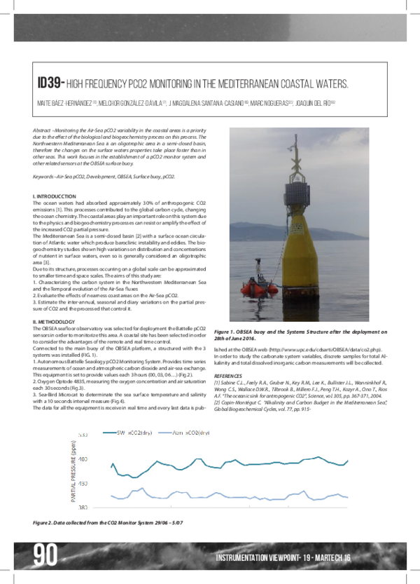 (PDF) High frequency pCO2 monitoring in the Mediterranean coastal waters