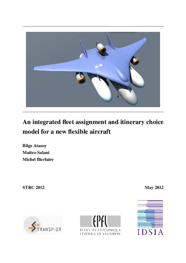 (PDF) An integrated fleet assignment and itinerary choice model for a ...
