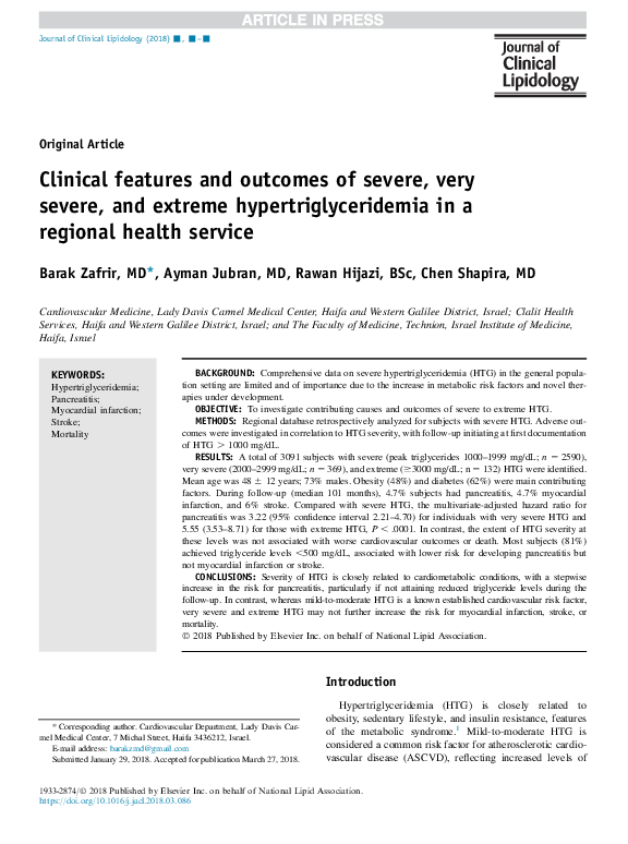 (PDF) Clinical features and outcomes of severe, very severe, and ...