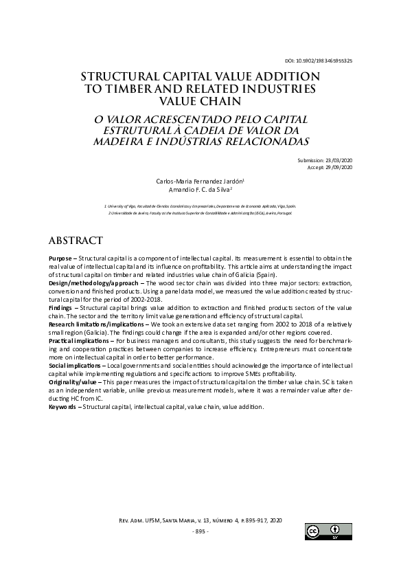 (PDF) Structural capital value addition to timber and related industries value chain