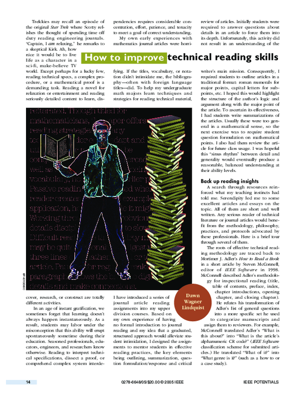 (PDF) How to improve technical reading skills