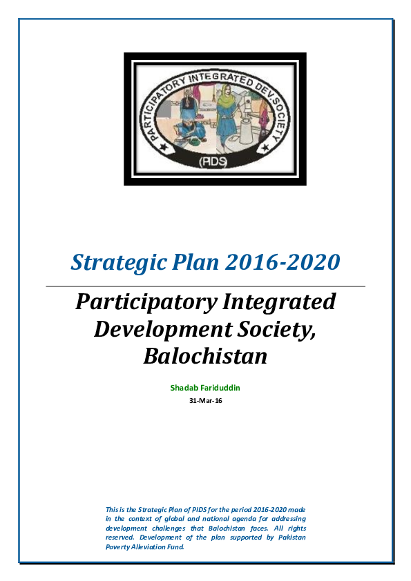 (PDF) Strategic Plan 2016-2020 -- Participatory Integrated Development ...