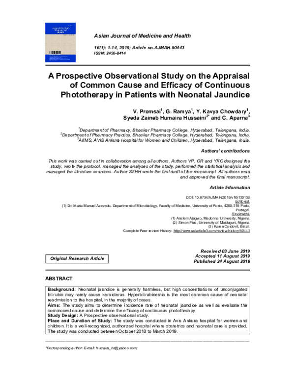 (PDF) A Prospective Observational Study on the Appraisal of Common ...