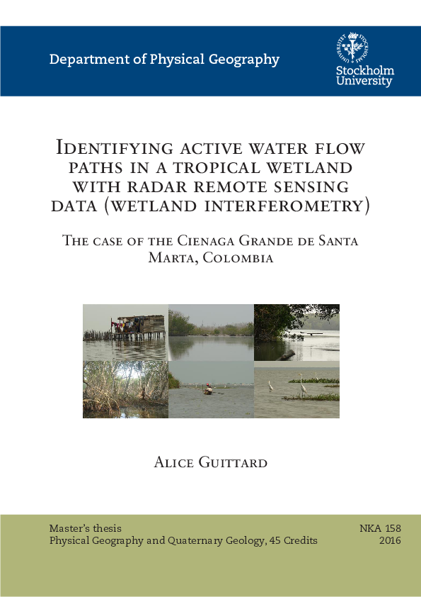 (PDF) Identifying active water flow paths in a tropical wetland with ...