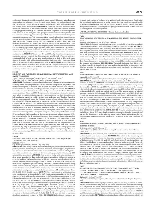 (PDF) PMS1 Irrational Use of Steroids: A Warning for the Health Care System