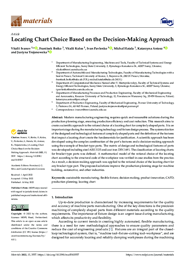 (PDF) Locating Chart Choice Based on the Decision-Making Approach