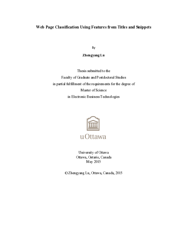 (PDF) Web Page Classification Using Features from Titles and Snippets | Dhafir Okati - Academia.edu
