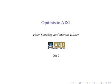 (PDF) Optimistic AIXI