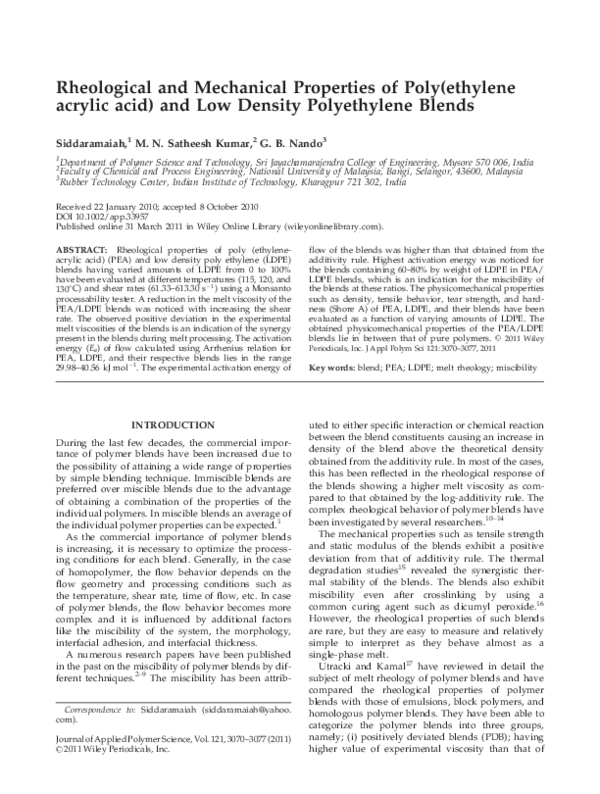 (PDF) Rheological and mechanical properties of polycarbonate-liquid ...