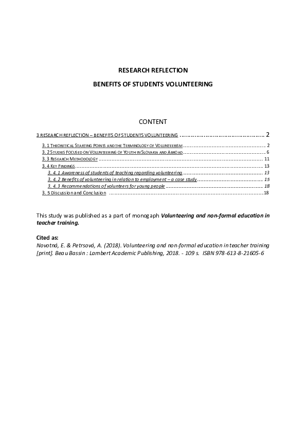 (PDF) Research reflection