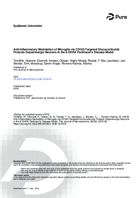 (PDF) Anti-Inflammatory Modulation of Microglia via CD163-Targeted ...