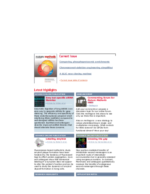 (PDF) Nature Methods