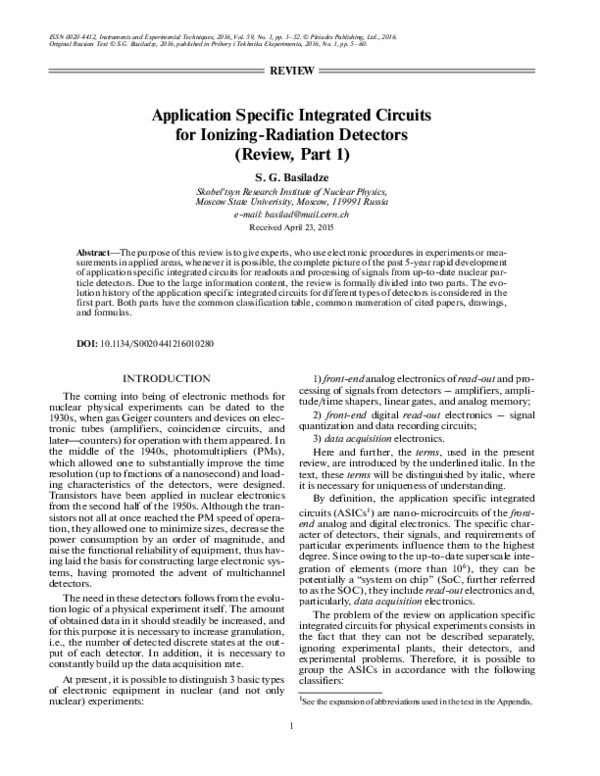 (PDF) Application specific integrated circuits for the transformation ...