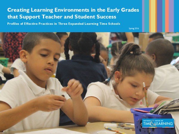 (PDF) Creating Learning Environments in the Early Grades That Support ...
