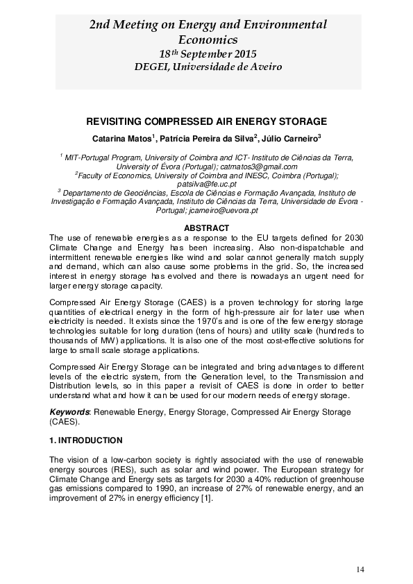 (PDF) Revisiting Compressed Air Energy Storage
