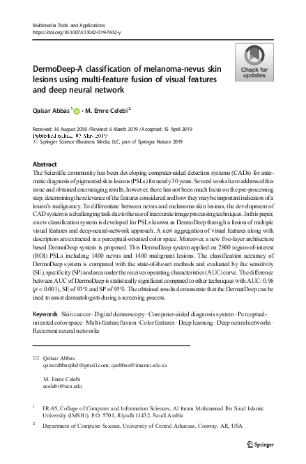 (PDF) DermoDeep-A classification of melanoma-nevus skin lesions using multi-feature fusion of ...