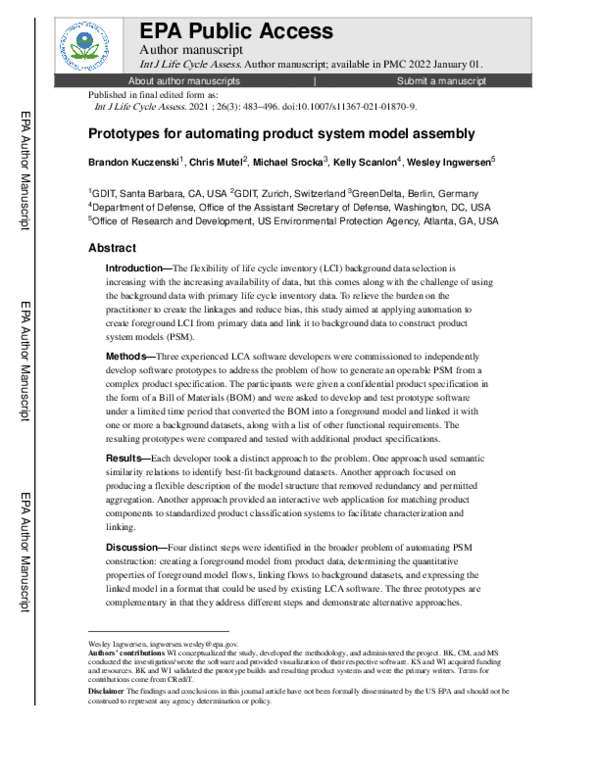 (PDF) Prototypes for automating product system model assembly