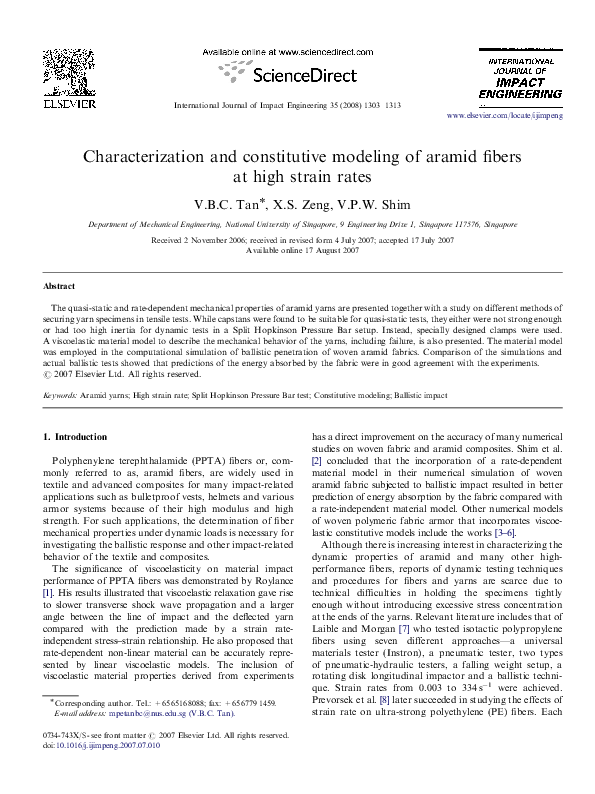 (PDF) Characterization and Constitutive Modeling of Composite Materials ...