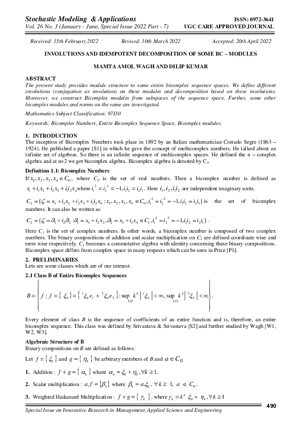 (PDF) INVOLUTION PAPER