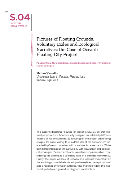 (PDF) Pictures of Floating Grounds. Voluntary Exiles and Ecological ...