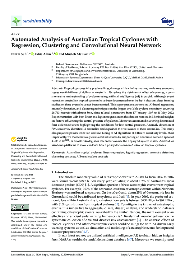 (PDF) Automated Analysis of Australian Tropical Cyclones with ...