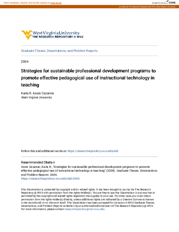 (PDF) Strategies for sustainable professional development programs to ...