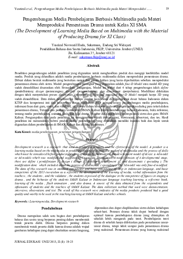 (PDF) Pengembangan Media Pembelajaran Berbasis Multimedia pada Materi Memproduksi Pementasan ...