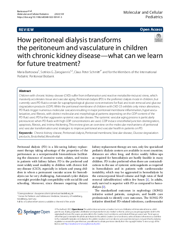 (PDF) How peritoneal dialysis transforms the peritoneum and vasculature ...