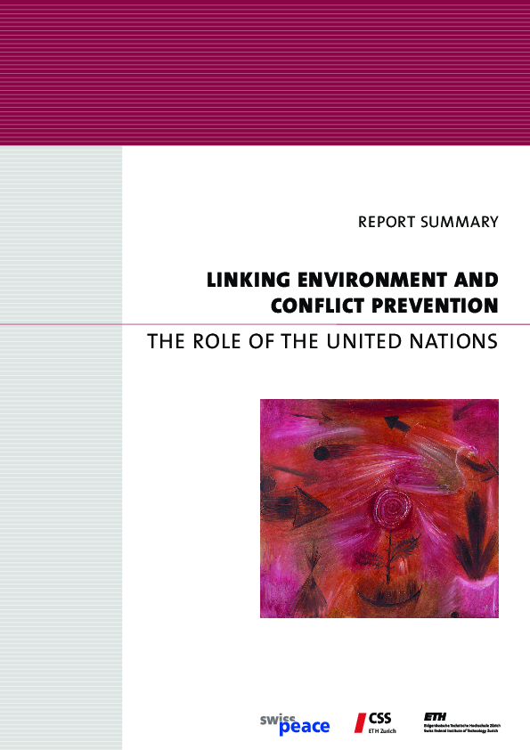(PDF) Linking Environment and Conflict Prevention: The Role of the ...