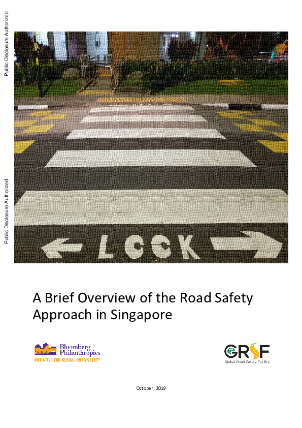 (PDF) A Brief Overview on the Road Safety Approach in Singapore