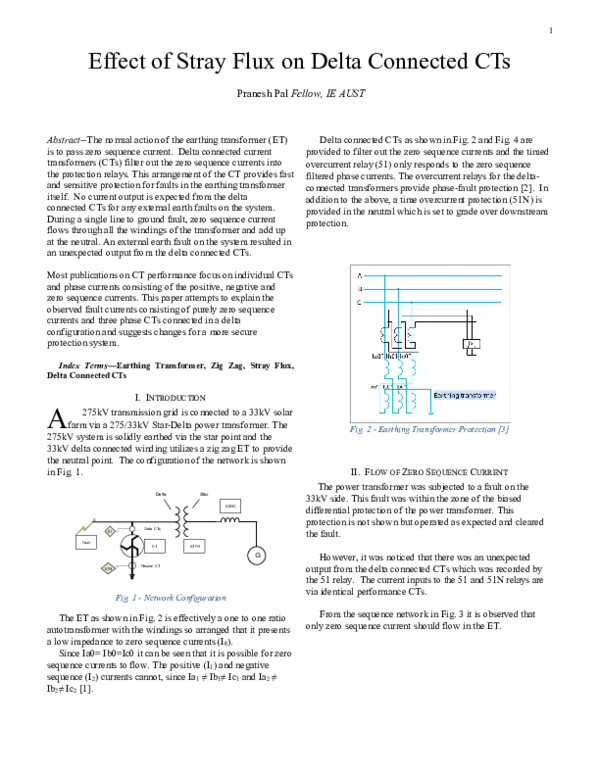(PDF) Output from Delta Connected CT