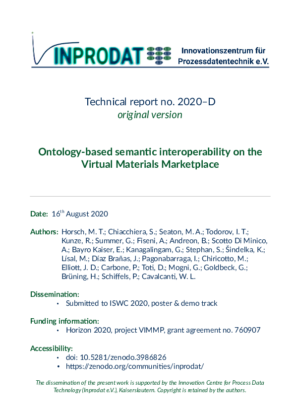 (PDF) Ontology-based semantic interoperability on the Virtual Materials Marketplace