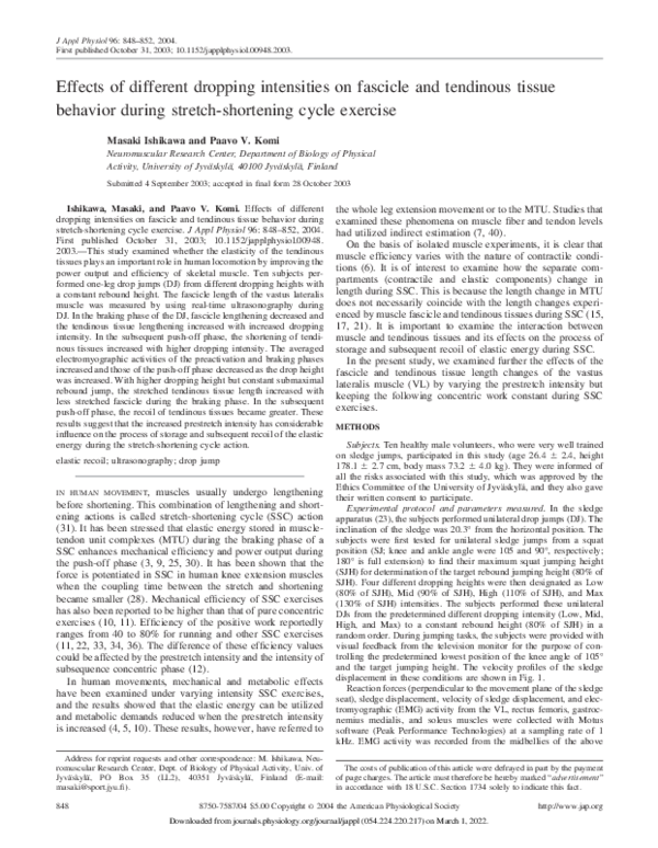 (PDF) Effects of different dropping intensities on fascicle and ...