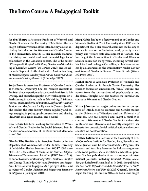 (PDF) The Intro Course: A Pedagogical Toolkit