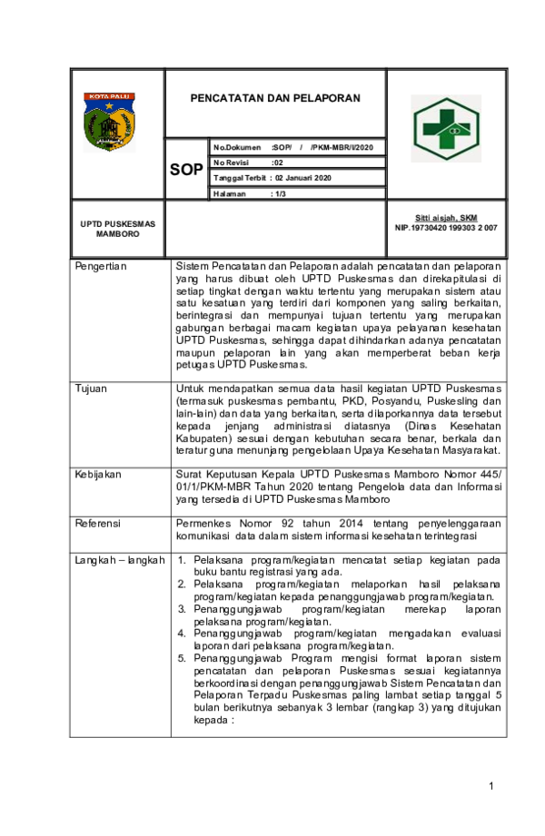 (DOC) SOP analisa data