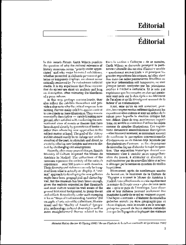 (PDF) Editorial / Éditorial