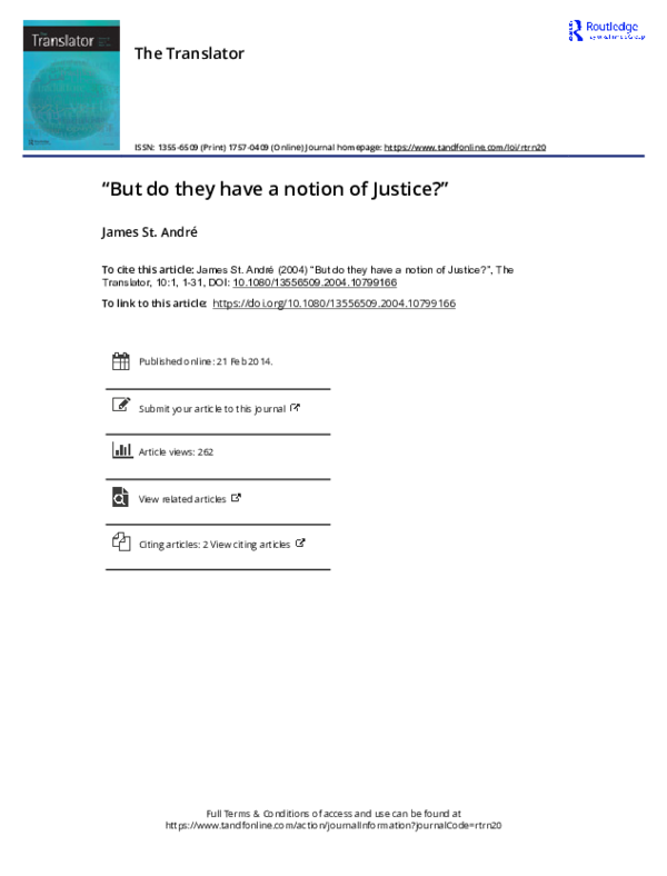 (PDF) " But Do They Have a Notion of Justice?" Staunton's 1810 ...