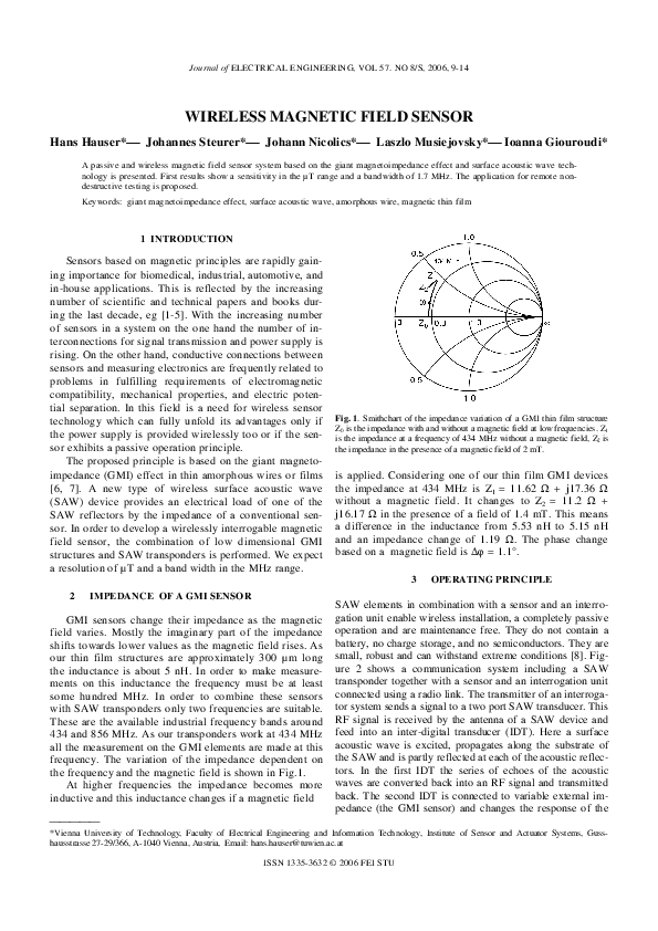 (PDF) Wireless Magnetic Field Sensor