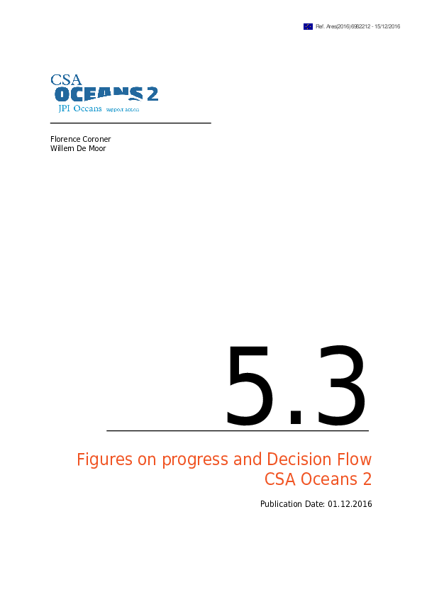 (PDF) New figures on progress and decision flow CSA Oceans 2