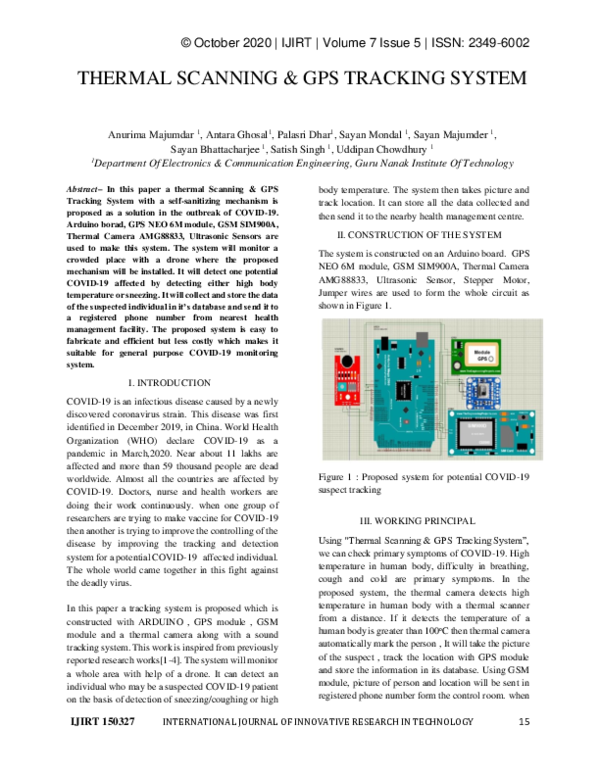 (PDF) Thermal Scanning & GPS Tracking System | Antara Ghosal - Academia.edu