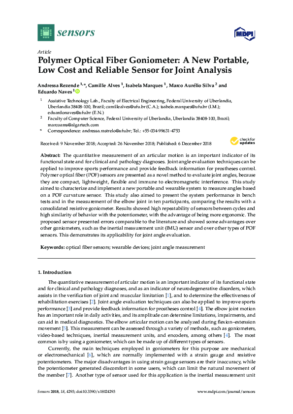 (PDF) Polymer Optical Fiber Goniometer: A New Portable, Low Cost and ...