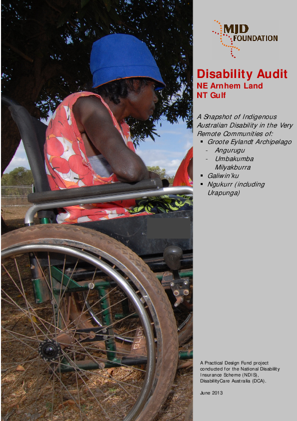 (PDF) A snapshot of Indigenous Australian disability in the very remote ...