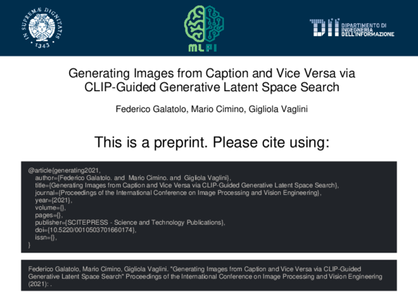 (PDF) Generating Images from Caption and Vice Versa via CLIP-Guided ...